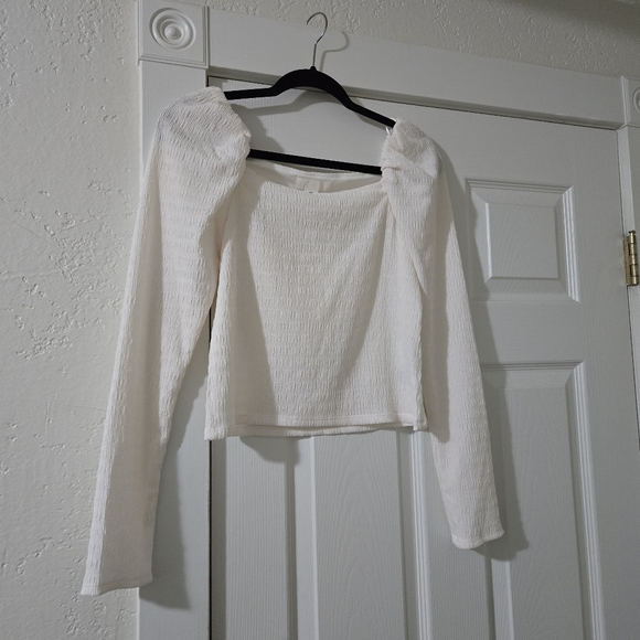H&M | Tops | Elegant White Womens Top | Poshmark